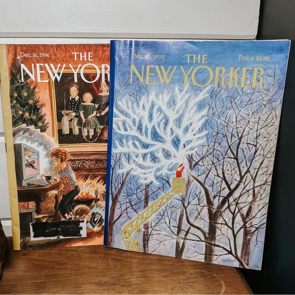 Other | Vintage 9s Set Of 2 The New Yorker December Magazines Vintage ...